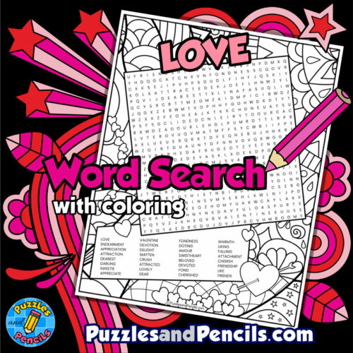 Wellbeing Word Search Puzzle Activity Page with Coloring | Wordsearch ...