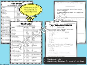 The Twits Novel Study Unit | Comprehension and Vocabulary with ...