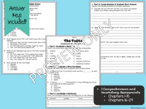The Twits Novel Study Unit | Comprehension and Vocabulary with ...
