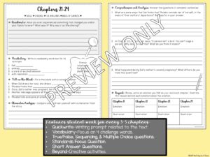 Walk Two Moons Novel Study Unit | Comprehension and Vocabulary with ...