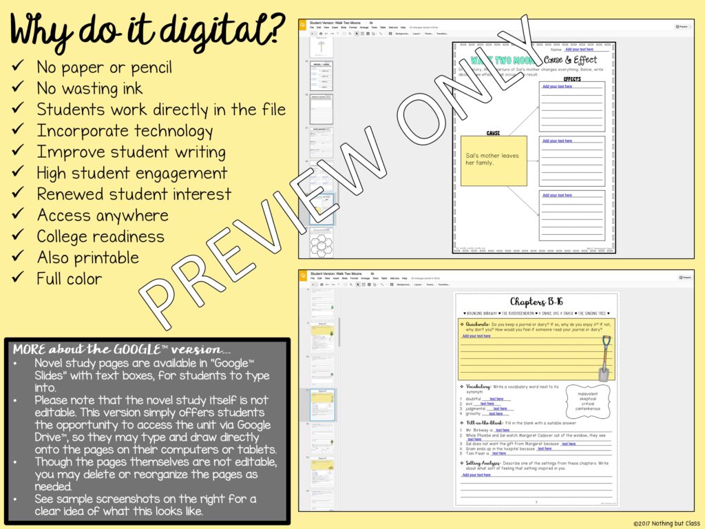 Walk Two Moons Novel Study Unit | Comprehension and Vocabulary with ...