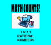 Complete Online Distance Learning 7th Math Rational Numbers 7.N.1.1 ...