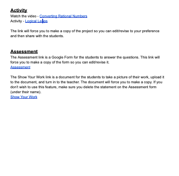 Complete Online Distance Learning 7th Math Rational Numbers 7.N.1.1 ...