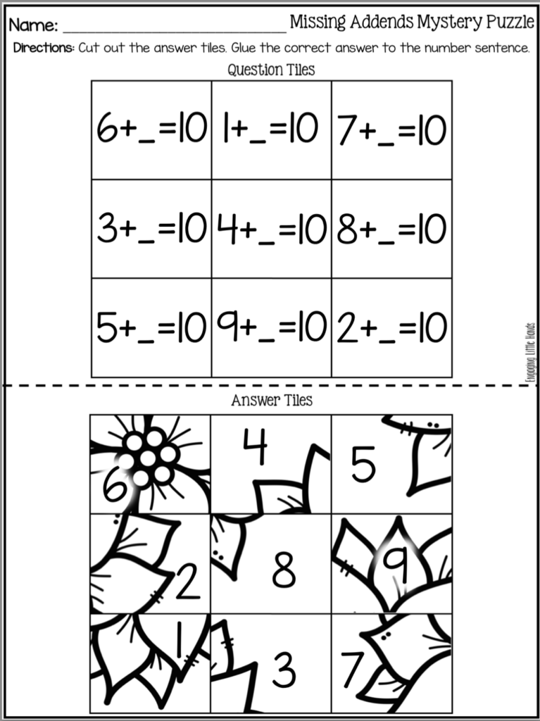 Winter Mystery Puzzles for First Grade | Made By Teachers