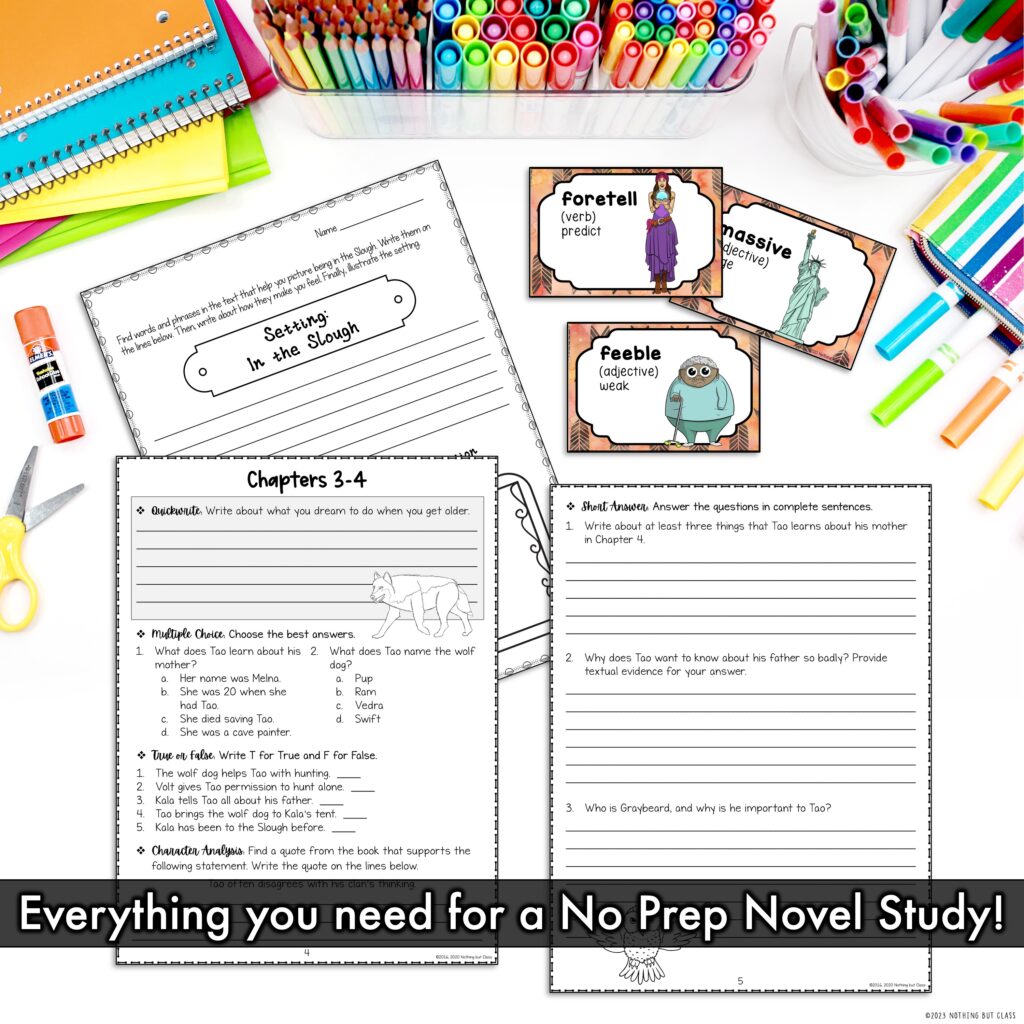 Boy of the Painted Cave Novel Study Unit | Comprehension and Vocabulary ...