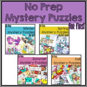 Bundle of Mystery Puzzles for First | Made By Teachers