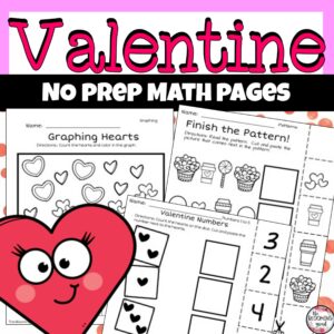Valentine Math Worksheets for Kindergarten | Made By Teachers
