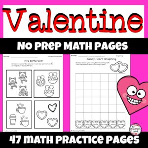 Valentine Math Worksheets for Kindergarten | Made By Teachers