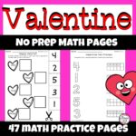 Valentine Math Worksheets for Kindergarten | Made By Teachers