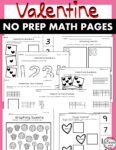 Valentine Math Worksheets for Kindergarten | Made By Teachers