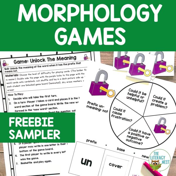 Orton-Gillingham Morphology Games FREEBIE | Made By Teachers