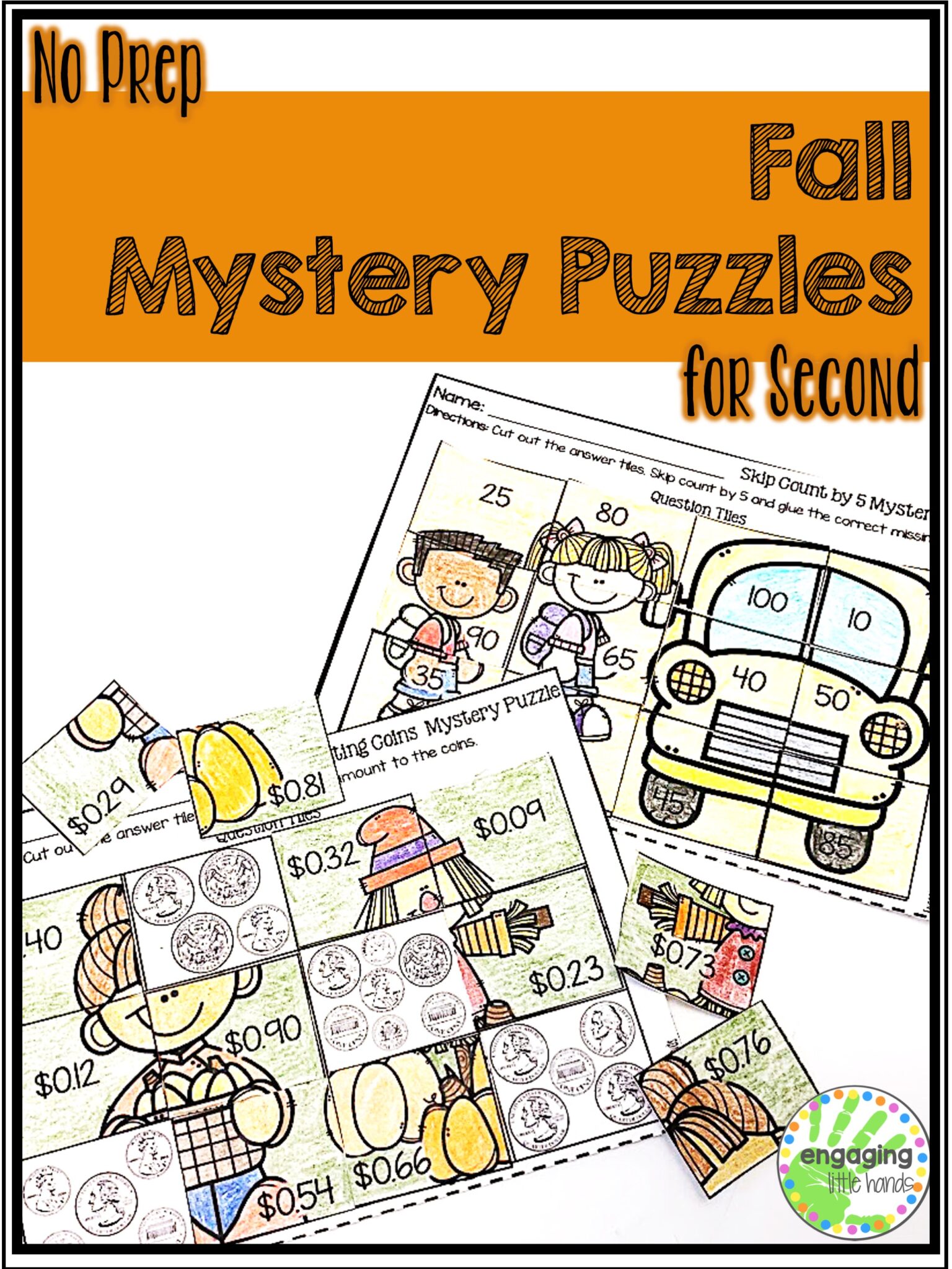 Fall Mystery Puzzles for Second Grade | Made By Teachers