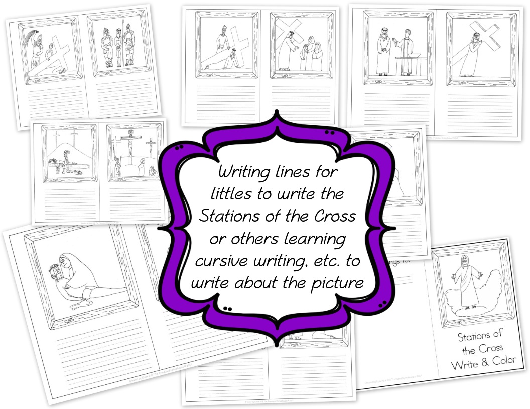 Stations of the Cross Write & Color Booklets | Made By Teachers