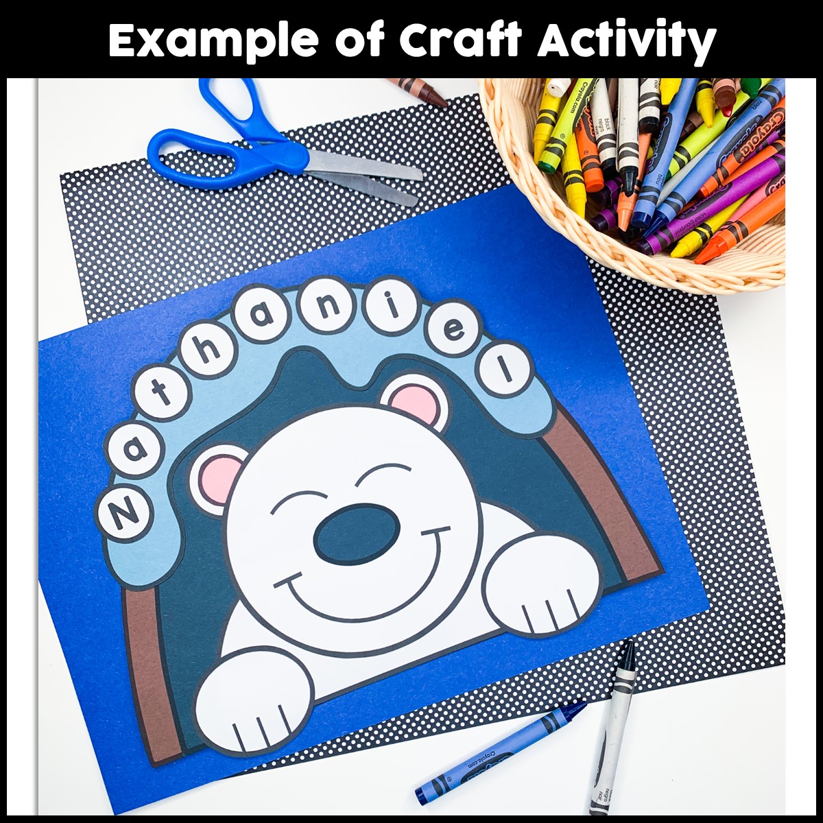 Hibernation Bear Craft | Polar Bear Activities | Name Activities ...