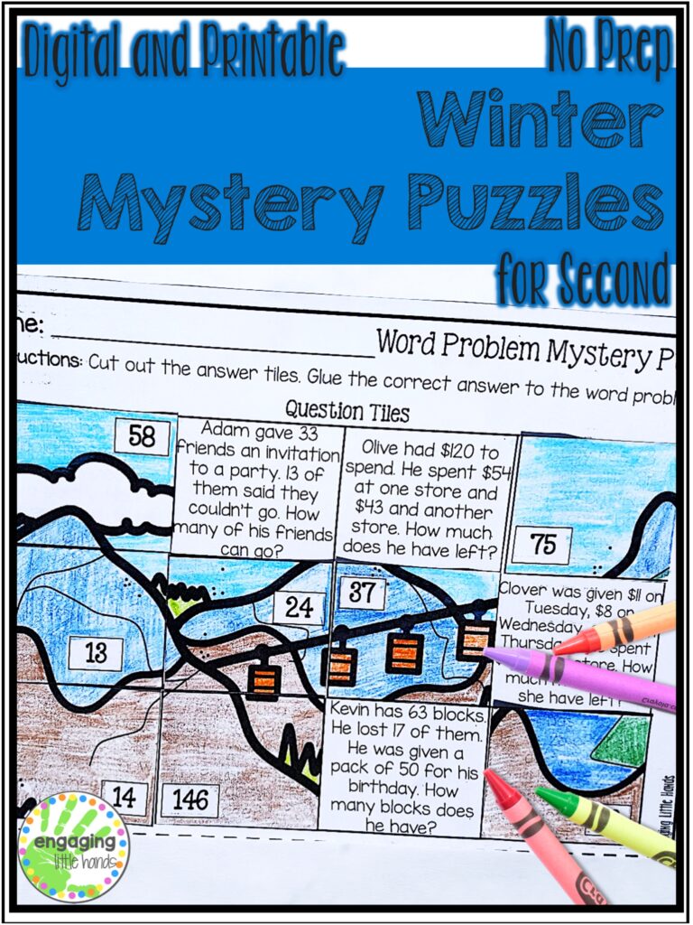 Winter Mystery Puzzles for Second Grade | Made By Teachers