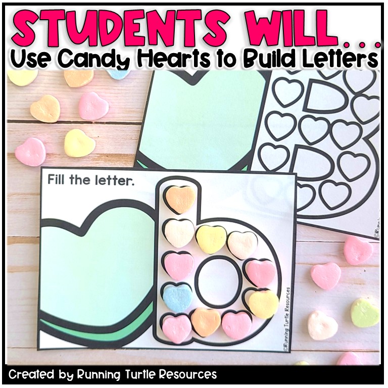 Valentine Letter and Number Formation Task Cards | Made By Teachers