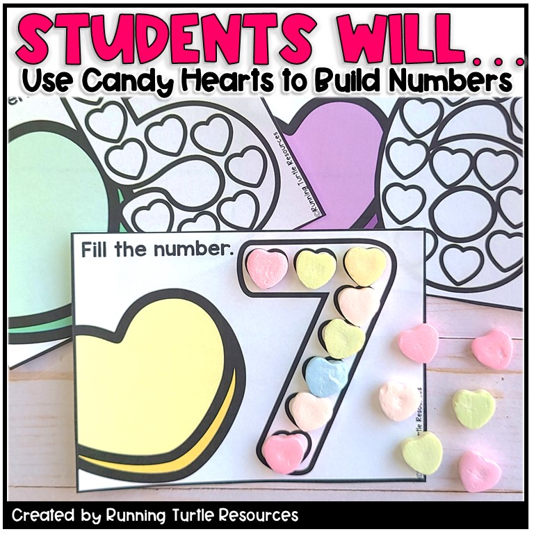 Valentine Letter and Number Formation Task Cards | Made By Teachers