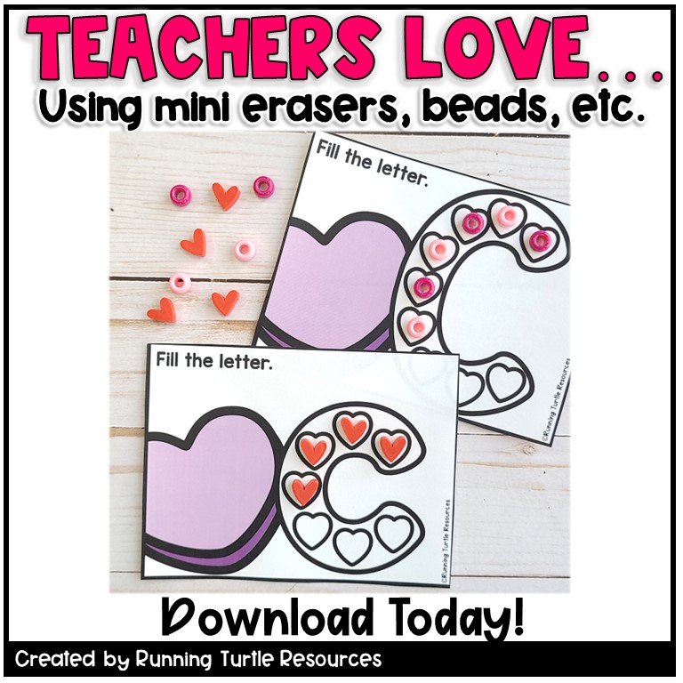 Valentine Letter and Number Formation Task Cards | Made By Teachers