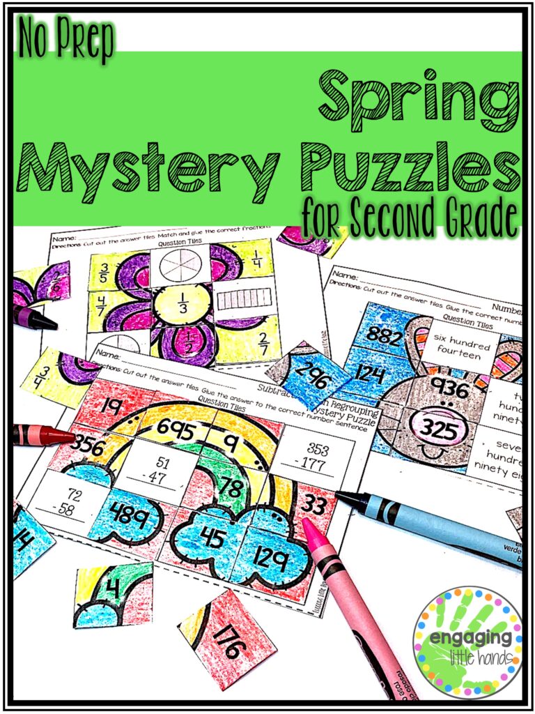 Spring Mystery Puzzles for Second Grade | Made By Teachers