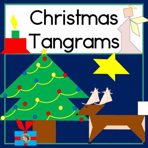 Christmas Tangram Puzzles Printable | 2D Shapes Math Center | Tangrams ...