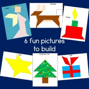 Christmas Tangram Puzzles Printable | 2D Shapes Math Center | Tangrams ...