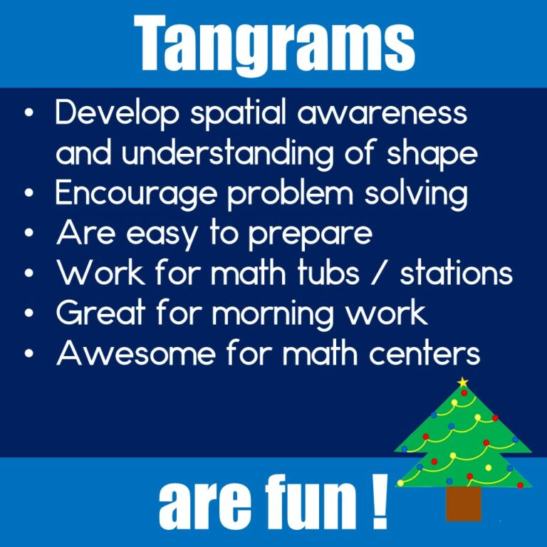 Christmas Tangram Puzzles Printable | 2D Shapes Math Center | Tangrams ...