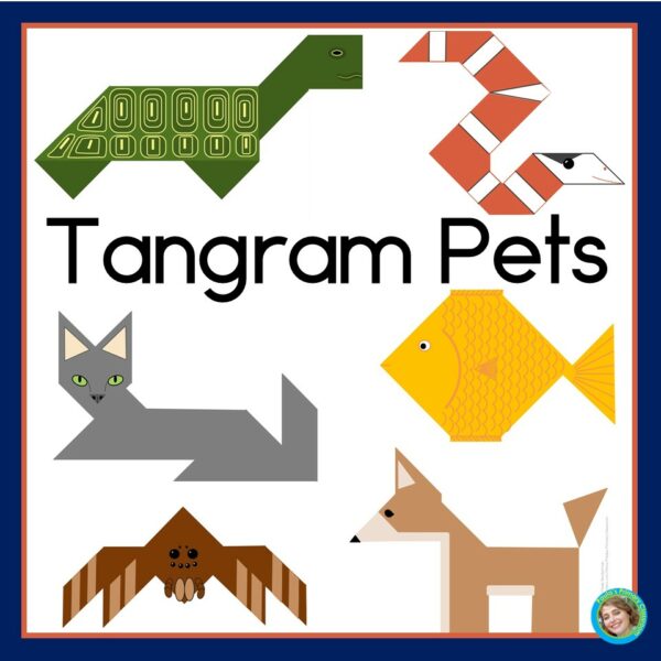 Pet Tangram Puzzles Printable | 2D Shapes Math Center | Tangrams | Made ...