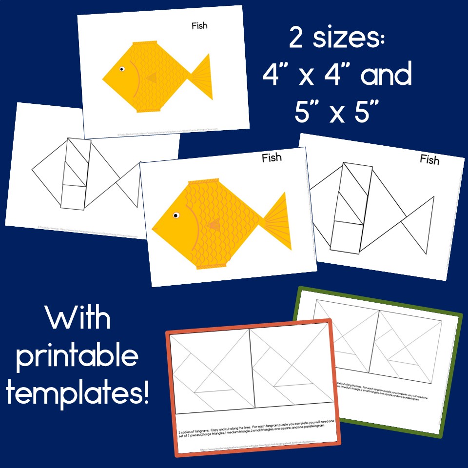 Pet Tangram Puzzles Printable | 2D Shapes Math Center | Tangrams | Made ...