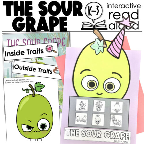 The Sour Grape Interactive Read Aloud Activities | Sequencing Craft ...