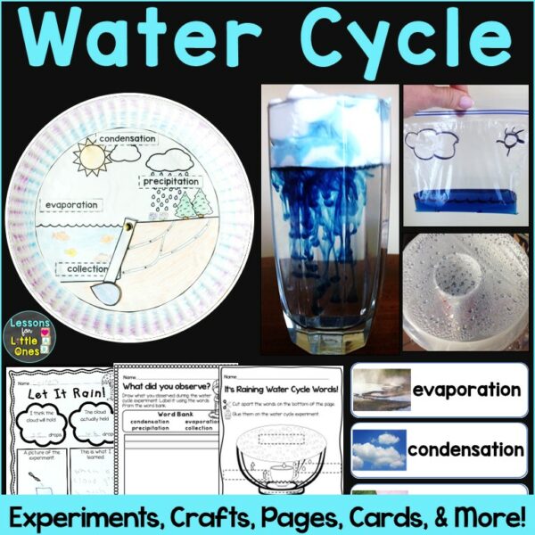 Water Cycle Experiments, Activities, Printables, Word Wall Cards, Craft ...