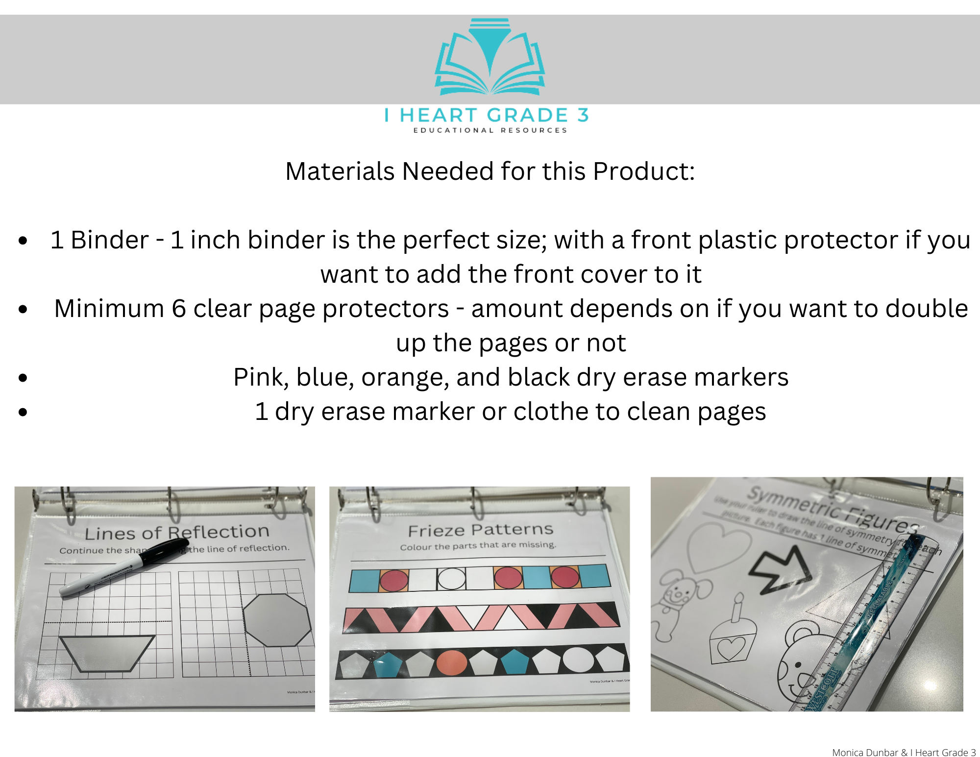 Adapted Math Binder - Symmetry | Made By Teachers