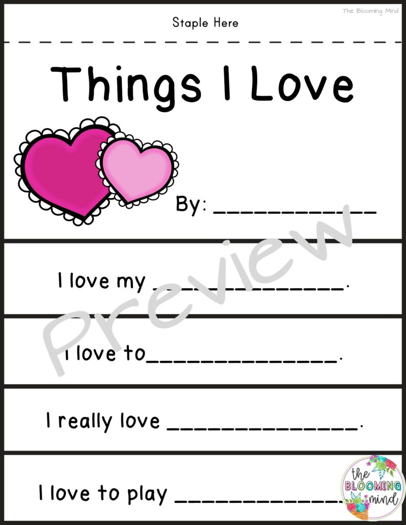Valentine's Day Flip Book Writing Activity | Made By Teachers