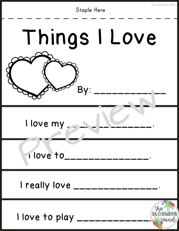 Valentine's Day Flip Book Writing Activity - Made By Teachers