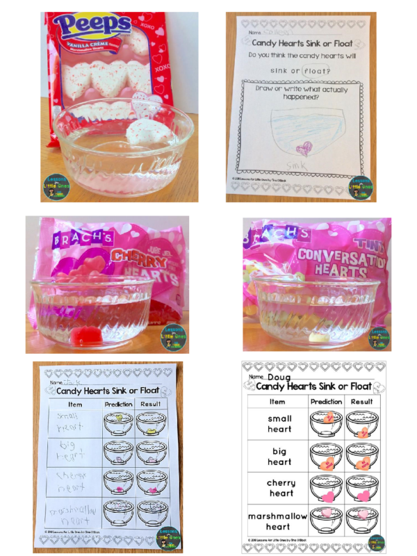 Valentine Science Experiments STEM Activities & Pages Valentine's Day ...