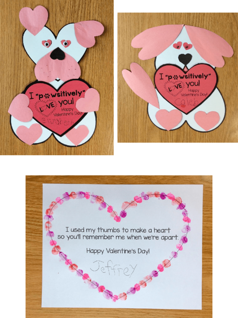 Valentine's Day Crafts Cards for Parents from Students Valentine Crafts ...
