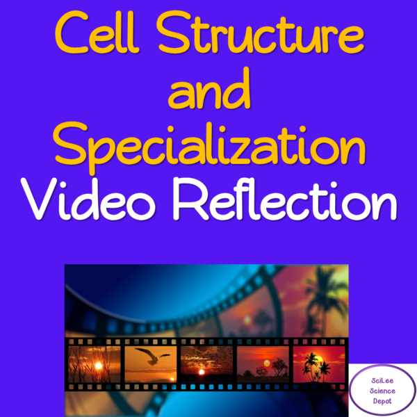Cell Structure and Specialization Video Reflection Activity | Made By ...