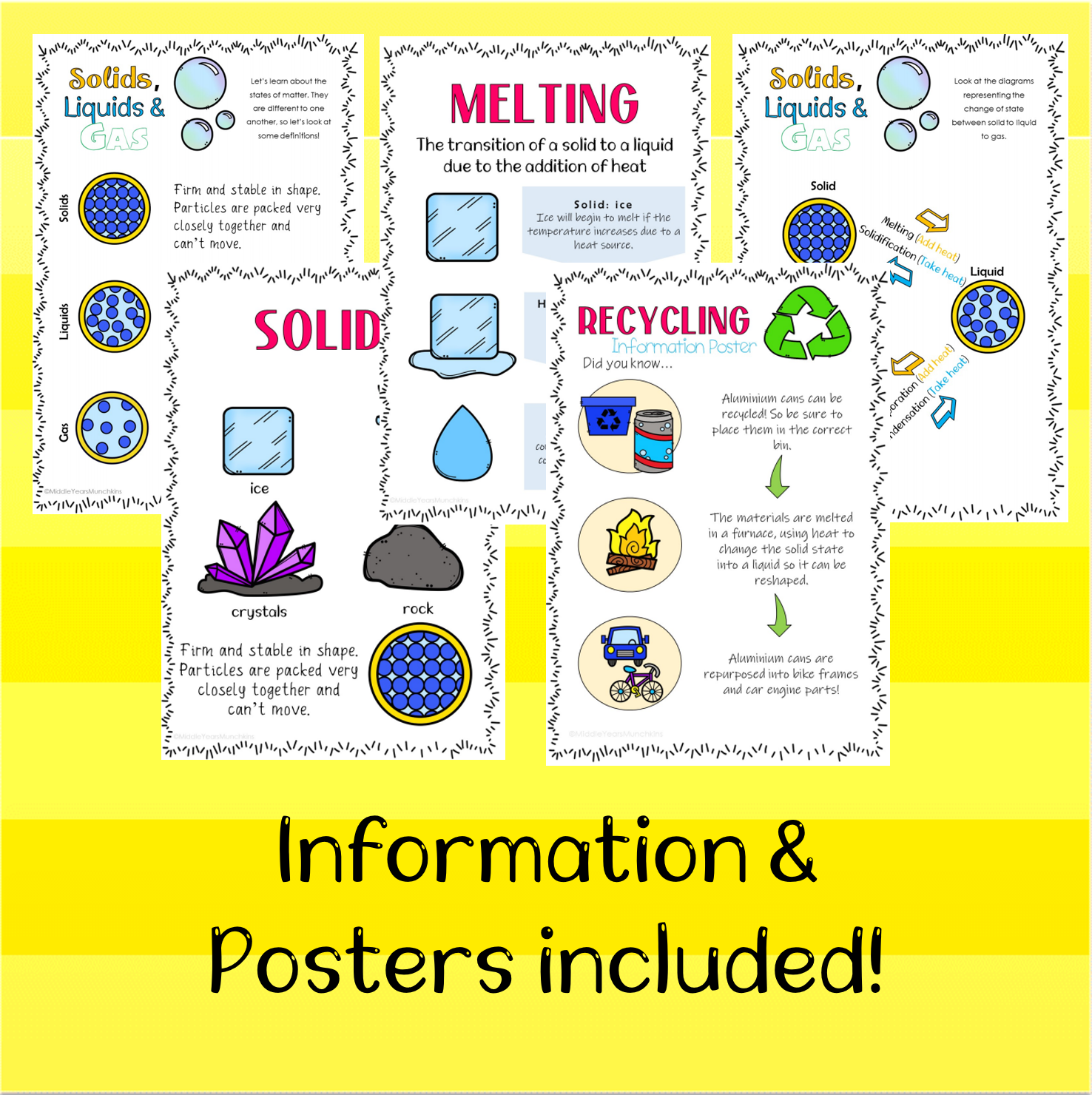 States of Matter: Solids, Liquids & Gas Worksheets | Made By Teachers