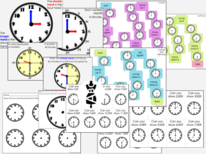 Time to the Hour and Half Hour Games and Posters | Made By Teachers