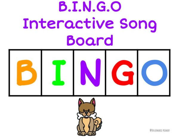 B.I.N.G.O Interactive Song Board, PreK/Kindergarten | Made By Teachers