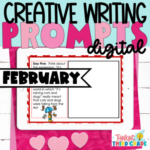 Creative Writing Prompts February | Printables AND Digital Bundle ...