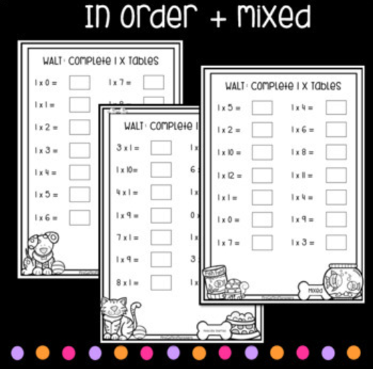 1 Times Tables Worksheets | Made By Teachers