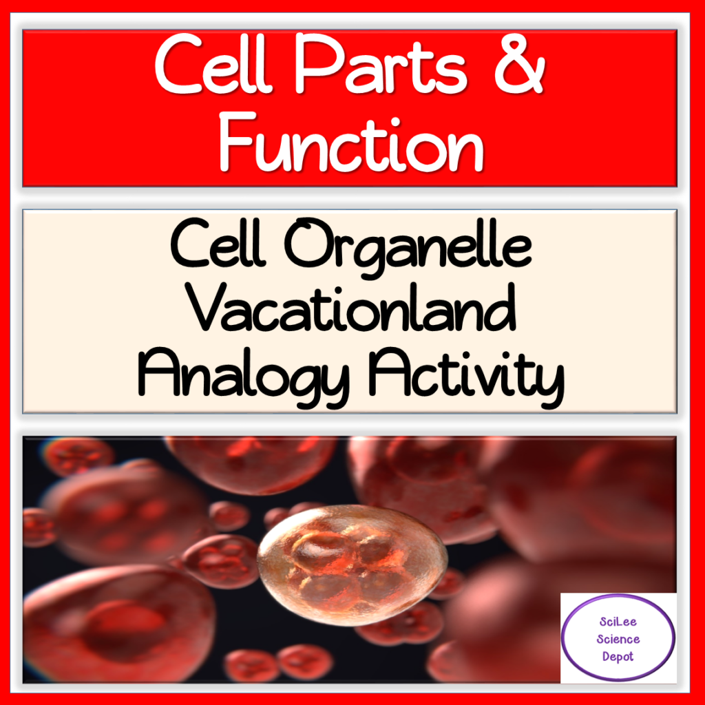 Cell Organelle Vacationland Analogy Activity | Made By Teachers