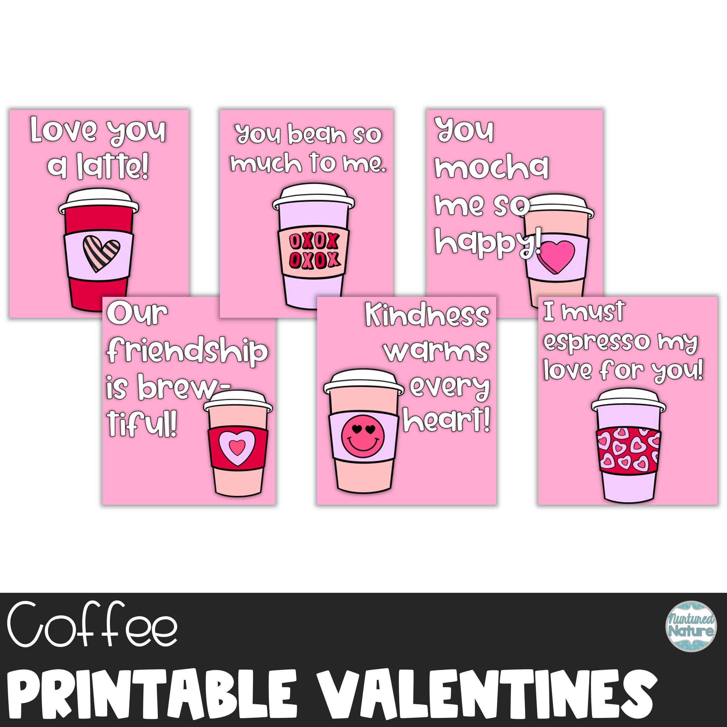 Coffee Printable Valentine’s Day Cards for Students | Made By Teachers