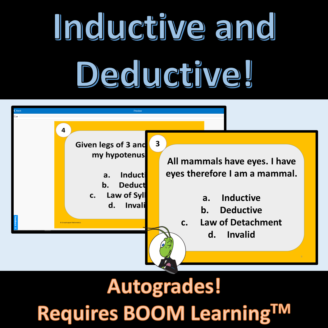 Logic Boom Task Cards | Inductive and Deductive | Law of Syllogism ...
