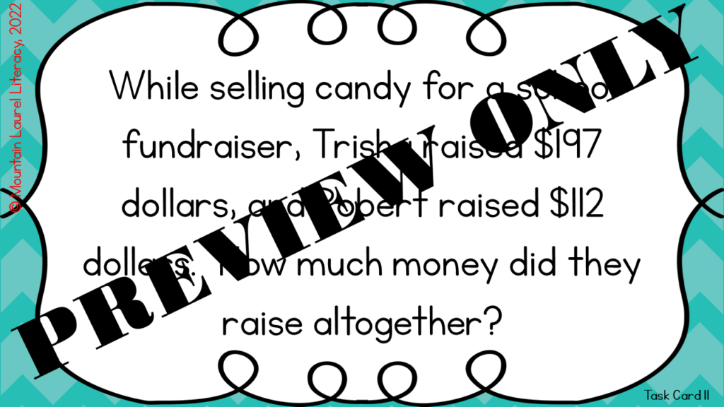 Word Problems Grade 3 Addition and Subtraction Task Cards | Made By ...