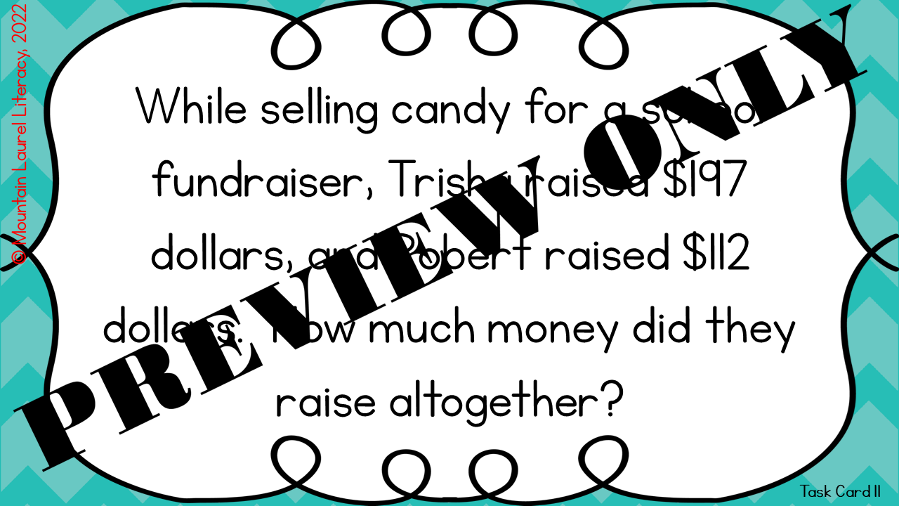 Word Problems Grade 3 Addition and Subtraction Task Cards | Made By ...