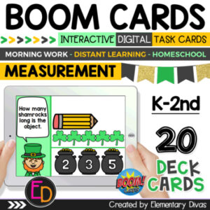 March BOOM CARDS Measurement - St. Patrick's Day | Made By Teachers