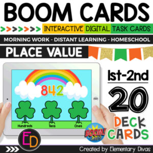March BOOM CARDS Place Value - St. Patrick's Day | Made By Teachers