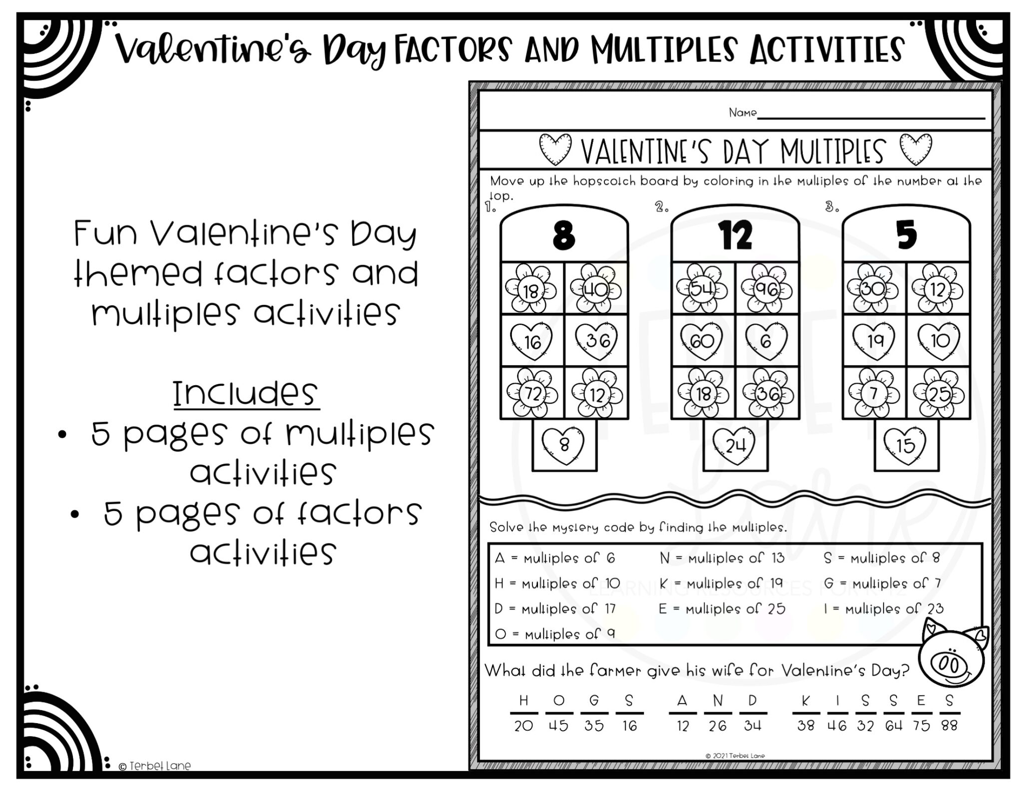 Valentine's Day Factors and Multiples Activities | Made By Teachers