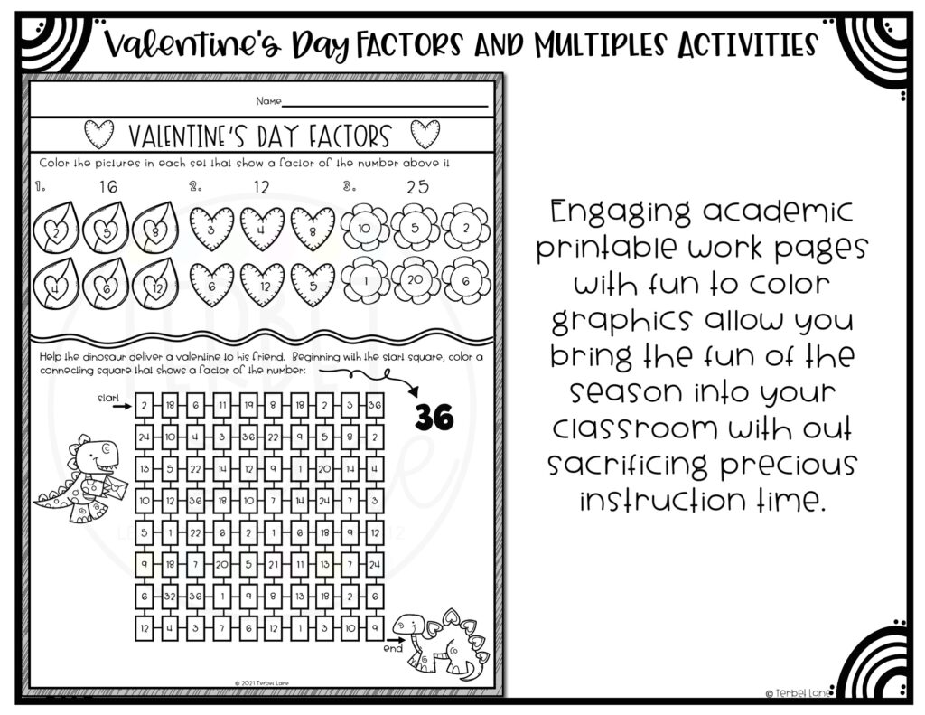 Valentine's Day Factors and Multiples Activities | Made By Teachers